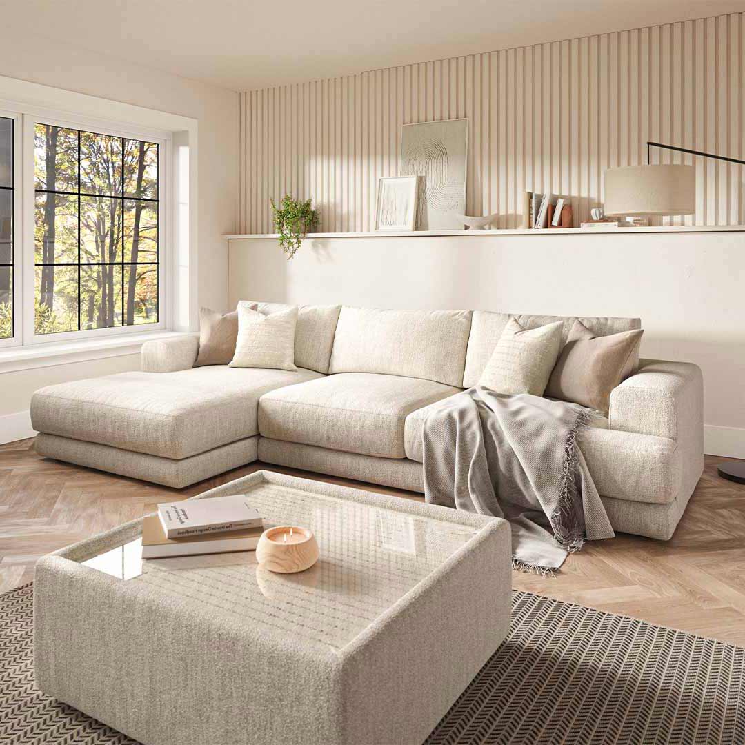 Nikita Large Chaise Sofa LHF | Oliver Matthews